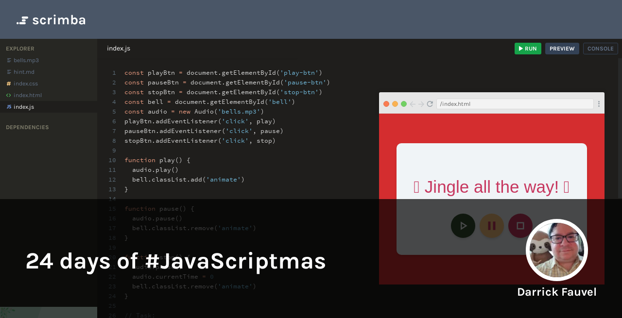 JavaScriptmas 2021: Day 8 - Bell Animator [my solution]